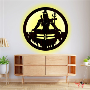 trendDecor Craft Mahadev Shiv Ji Wall Decor LED Light Wall Hanging ...