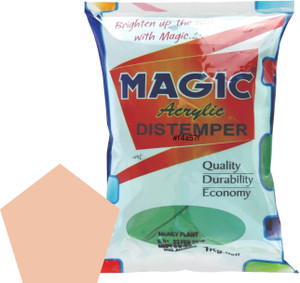 Magic Paints Acrylic Distemper Smooth Matte Finish Applied on Interior ...