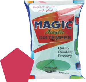 Magic Paints Acrylic Distemper Smooth Matte Finish Applied on Interior ...