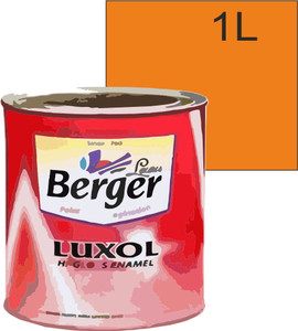 Berger DEEP ORANGE HIGH GLOSS COLOUR ENAMEL-OIL BASED 1 L PACK ORANGE ...