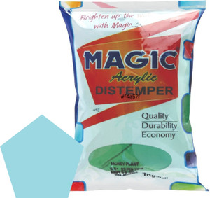 Magic Paints Acrylic Distemper Smooth Matte Finish Applied on Interior ...