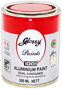 1001 ALUMINIUM PAINT DUAL PACK HIGH QUALITY SMOOTH FINISH ALUMINIUM ...