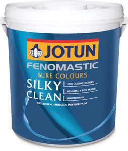 JOTUN Fenomastic Pure Colours Silky Clean Paint 10 Litre White Emulsion ...