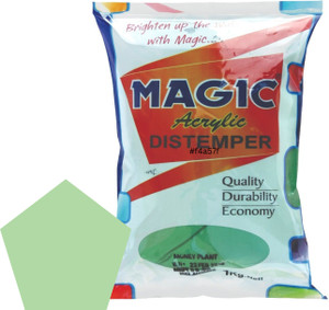 Magic Paints Acrylic Distemper Smooth Matte Finish Applied on Interior ...