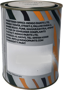 SandhyaHardware Indigo Metal Enamal Paint Dazzling White Enamel Wall ...