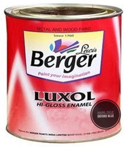 Berger HIGH GLOSS OXFORD BLUE COLOUR ENAMEL-OIL BASED 0.2L PACK FOR ...