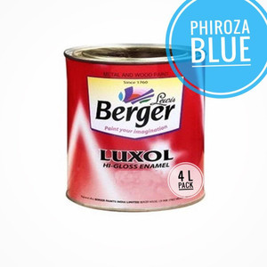 Berger PHIROZA HIGH GLOSS COLOUR ENAMEL-OIL BASED 4 L PACK PHIROZA ...