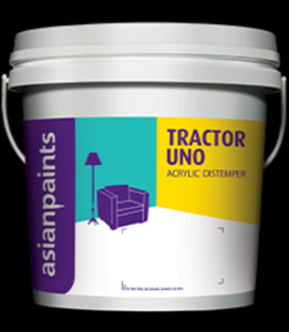 Asian Paints Tractor Uno Distemper 2Kgo White Distemper Wall Paint ...