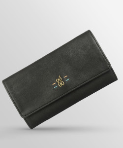 Baggit Women Casual Black Artificial Leather Wallet BLACK - Price in ...