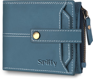 SPIFFY Men Trendy Blue Genuine Leather Wallet Blue - Price in India ...