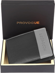 PROVOGUE Men Casual Black Genuine Leather Wallet Black - Price in India ...