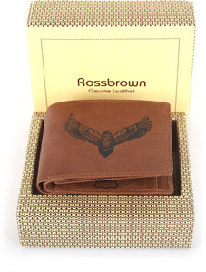 Ross Brown Men Casual Brown Genuine Leather Wallet BROWN - Price in ...