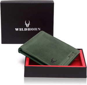 WILDHORN Men Casual Green Genuine Leather Wallet Green Hunter - Price ...