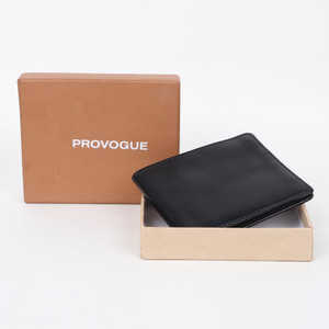 PROVOGUE Men Casual, Formal Black Genuine Leather Wallet BLACK-01 ...