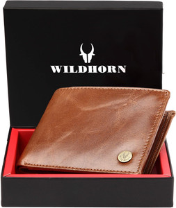 WILDHORN Men Casual Tan Genuine Leather Wallet Tan Crunch - Price in ...