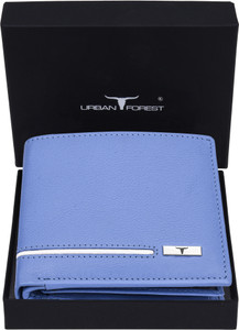 URBAN FOREST Men Casual, Formal, Travel Blue Genuine Leather Wallet ...