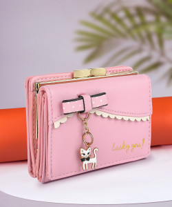 MOCA Girls Pink Artificial Leather Wallet Pink - Price in India ...