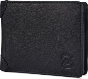 Zeetap Men Casual Black Genuine Leather Wallet Black - Price in India ...