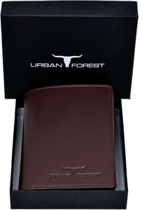URBAN FOREST Men Casual, Formal Maroon Genuine Leather Wallet Brown ...