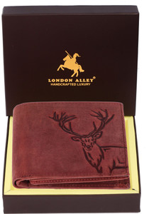 LONDON ALLEY Men Casual Red Genuine Leather Wallet VINTAGE RED - Price ...