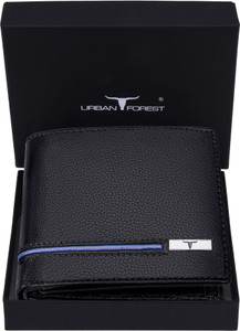 URBAN FOREST Men Black Genuine Leather Wallet Black, Blue - Price in ...