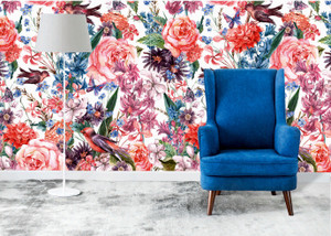 decorative india Floral & Botanical Multicolor Wallpaper Price in India ...