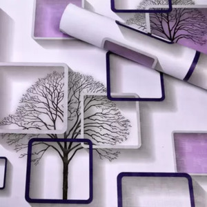 Pringo Vinyl Abstract Purple Wallpaper Price in India - Buy Pringo ...