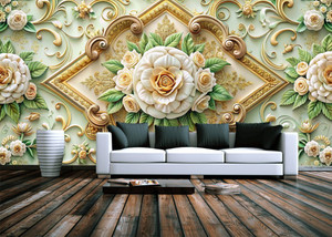 OSM Vinyl Floral & Botanical Multicolor Wallpaper Price in India - Buy ...
