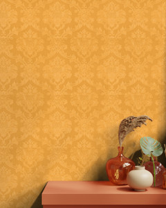 Asian Paints EzyCR8 P&S Gold On Gold Damask Motif Classics Gold ...
