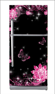 COLOR SOLUTION 24 inch double door fridge wallpaper B6 Non-Reusable ...