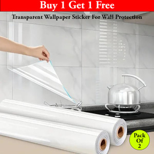 DSticker 200 cm Buy 1 Get 1 Free Transparent Wall Protector Vinyl Film ...