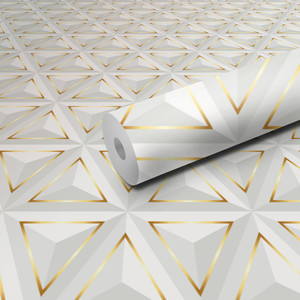 DecorWear 300 cm wallpaper for wall -GoldenTriangle- Wall stickers in ...