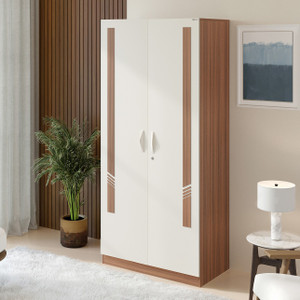 BLUEWUD Andrie 2 Door Almira for Bedroom Home Furniture Engineered Wood ...