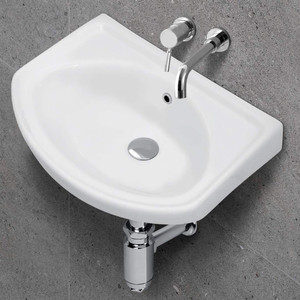 kemjo Wall Mounted Wash Basin for Bathroom | 18.9 x 12.4 x 8.3 Inch ...