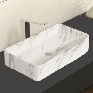 Plantex Ceramic Basin for Bathroom/Table Top Ceramic Basin/Washbasin ...