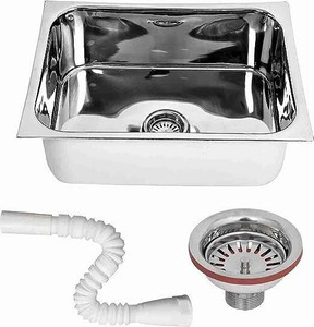 Goonj Indian Kitchen Sink |Stainless Steel Oval Shape Single Bowl Sink ...