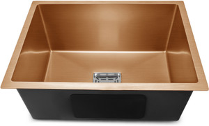 MESSINA PREMIUM HANDMADE KITCHEN SINK SINGLE BOWL MATT FINISH (24''x18 ...