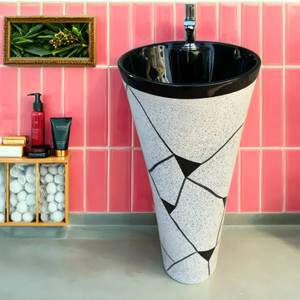 CARA MARK Washbasin|pedestal wash basin|hand wash basin stand|ceramic ...