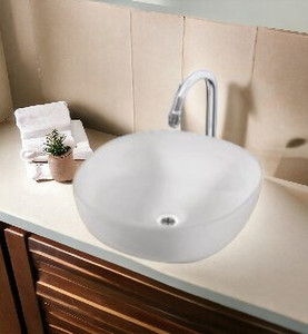 FootPrint Exim Ceramic Basin Countertop Vessel Sink Basin with waste ...