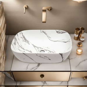 NEXIS DESIGNER TABLE TOP COUNTER TOP WASH BASIN 18x13x5 ( GLOSSY FINISH ...