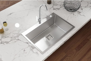 MESSINA (24" x 18" x 10" TAP HOLE) HANDMADE KITCHEN SINK 304 GRADE ...