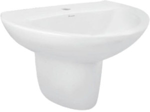 Parryware CASA Series Half Pedestal BASIN P02-PAR-C04041C Semi-pedestal ...