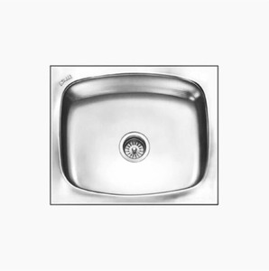 INVIROUY Nirali Grace Plain 15x12x6 Glossy Stainless Steel Kitchen Sink ...