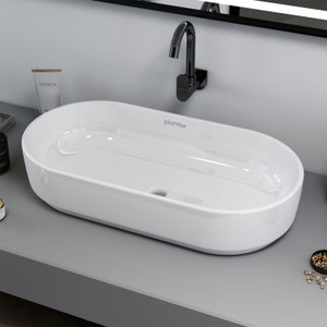 Impulse by Plantex Platinum Ceramic Tabletop Wash Basin/Basin for ...
