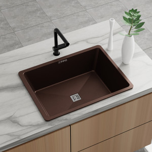 FIFO Granite Quartz Single Bowl Kitchen Sink with Waste Coupling ...