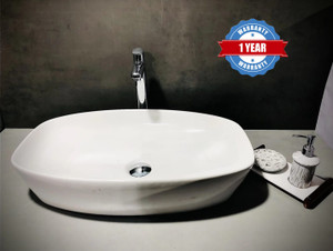 ALPHA Big size Premium Designer Ceramic Wash basin with Waste Pipe ...