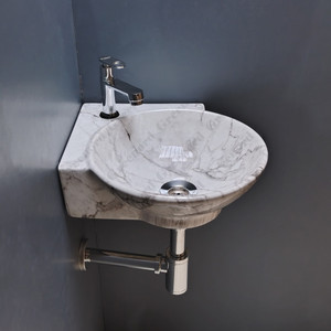 Greenord imported designer small corner hand wash basin (14"X14"X4.5 ...