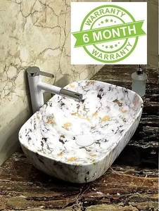 Joyo Cera Art Wash Basin Countertop, Tabletop Ceramic Bathroom Sink ...