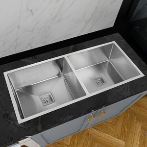 Plantex 304 Grade Stainless Steel Handmade Kitchen Sink With Drain Rack ...