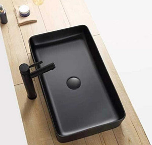 NEXIS DESIGNER COUNTER W.ASH BASIN (24x14x5 matt FINISH) 24x14 Black ...